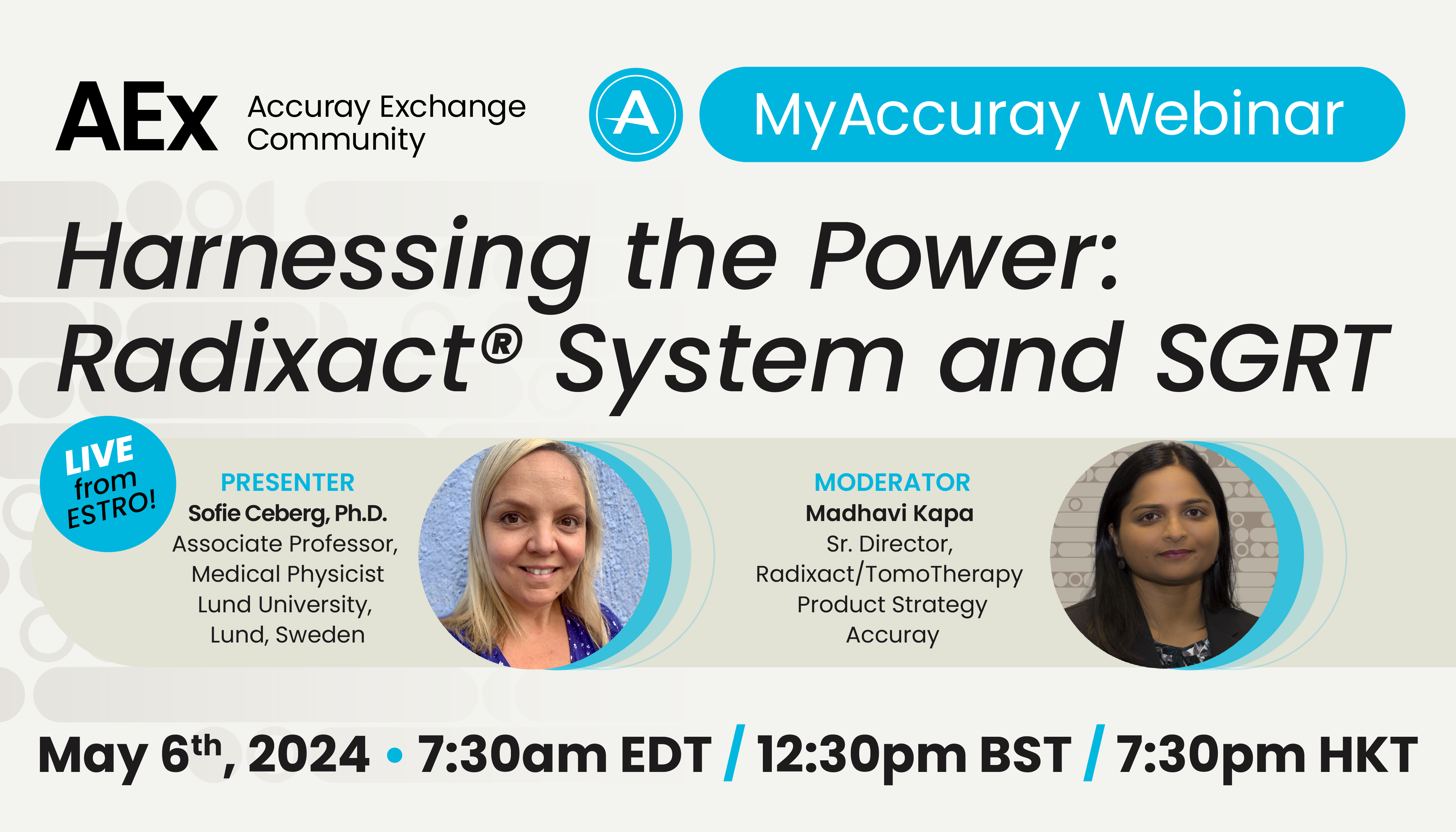 Harnessing the Power: Radixact® System and SGRT | Accuray Exchange